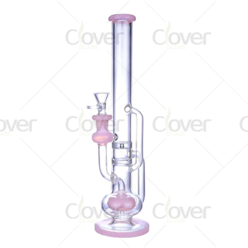 13-Inch Recycler Glass Bong with Dual Chamber Design – 14mm Female ...