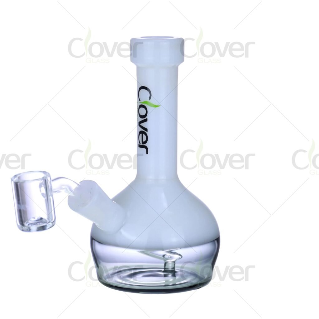 Clover Glass 14mm Female Joint 6.02-Inch Mini Beaker Dab Rig with Two ...