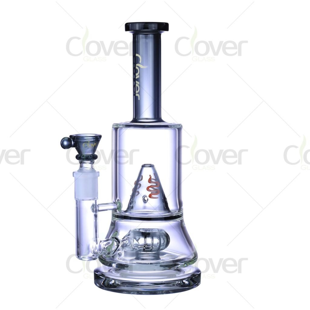 9.45-Inch Volcano Percolator Glass Bong – 14mm Female Joint, 5mm Thick ...