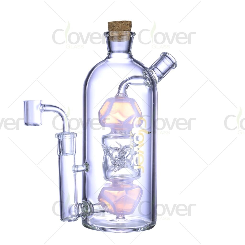 Clover Glass 14mm Female Joint 8.66-Inch Dual-Function Beverage Cooler ...