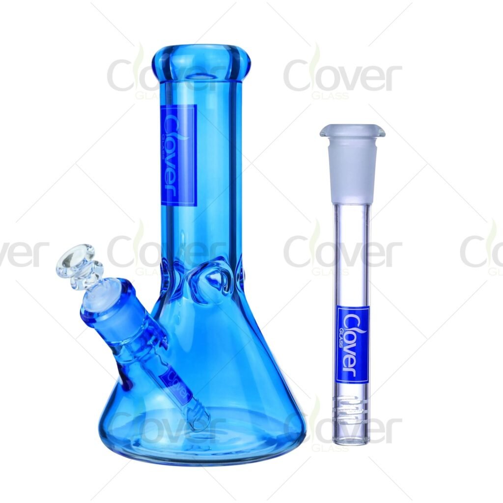 9.84-Inch Glass Beaker Bong with Vibrant Colors | 14mm Female Joint ...