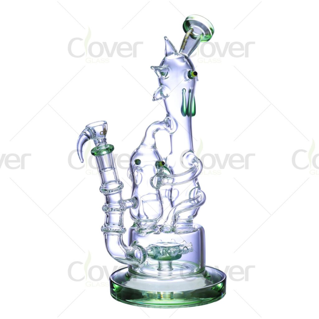12.6-Inch Rooster Head Recycler Glass Bong with 14mm Female Joint ...