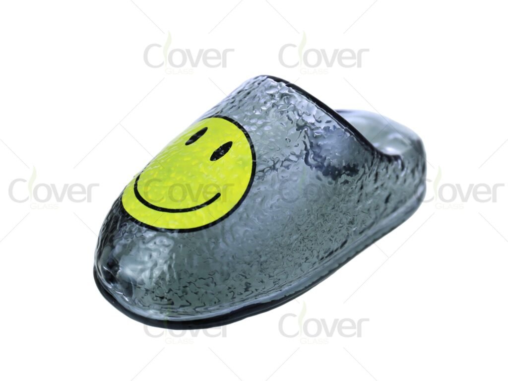 Smiley Face Shoe Shaped Glass Hand Pipe – Fun and Cheerful Design (4.7 ...