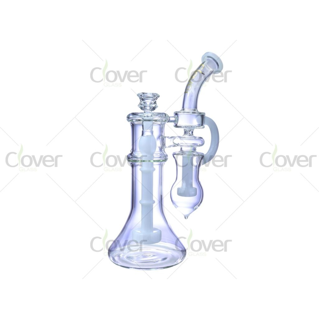14mm Female Joint Glass Water Pipe – 12.2" Height with Unique Inline ...