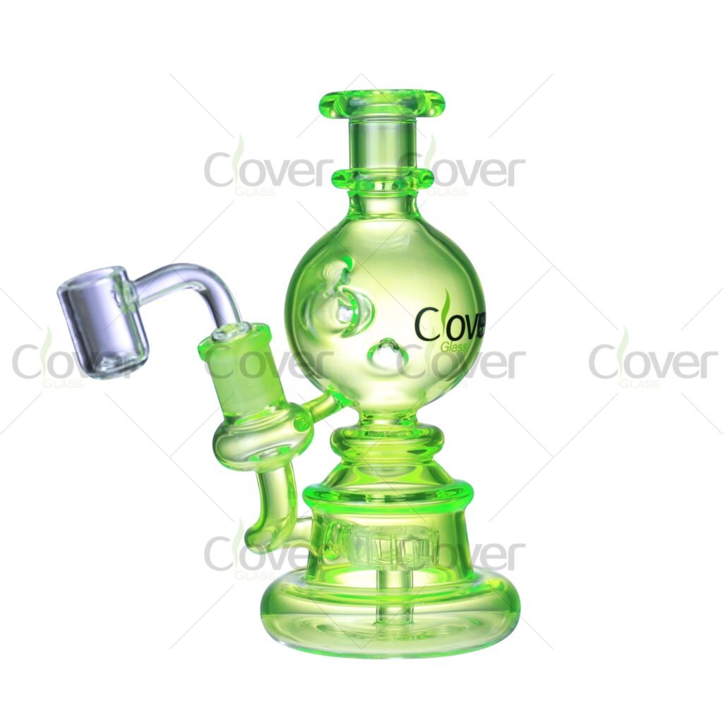 6.8” Colored Ball Dab Rig – 14mm Joint, Compact 5mm Thick Glass ...