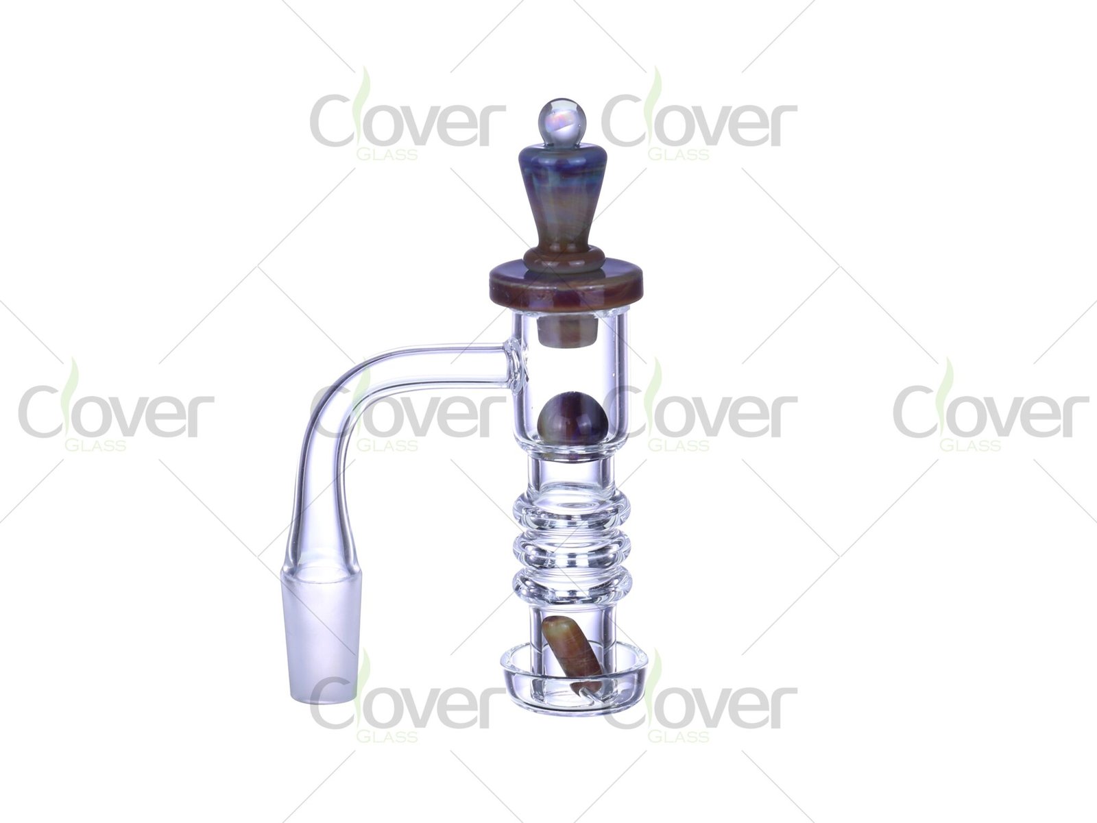 Opal Marble Quartz Banger Kit | Spinner Carb Cap Set with Terp Pearls ...